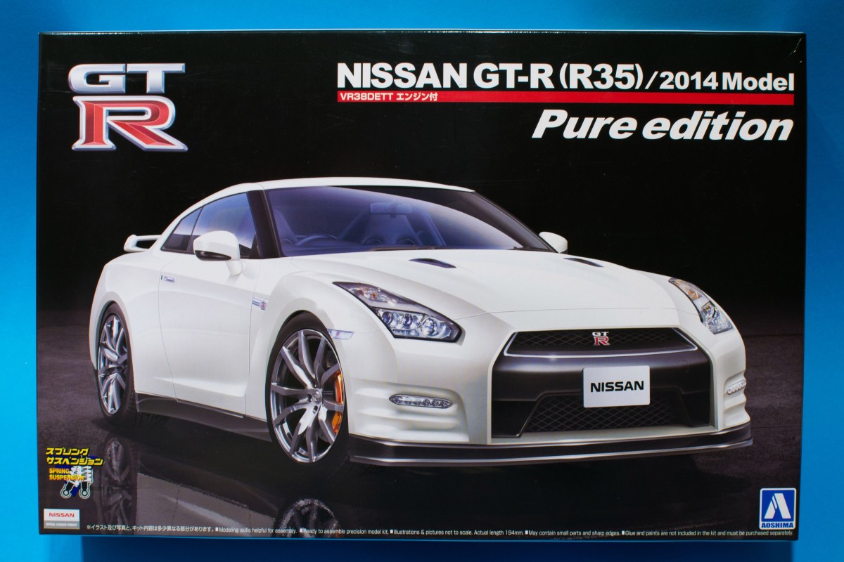 Aoshima 1/24 Nissan GT-R 2014 Pure Edition Model Kit Review – ELP Modelling